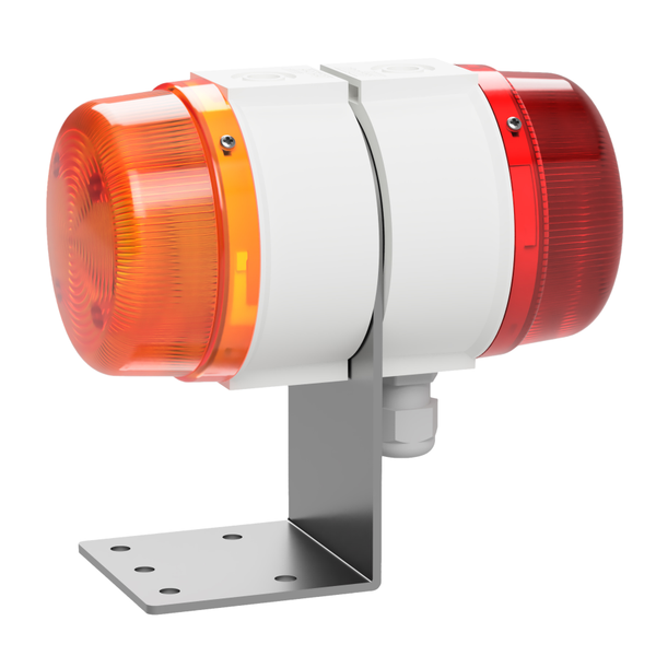 deegee Dual back-to-back IP69K Pulsed LED Beacon 12-36Vdc White Base ...